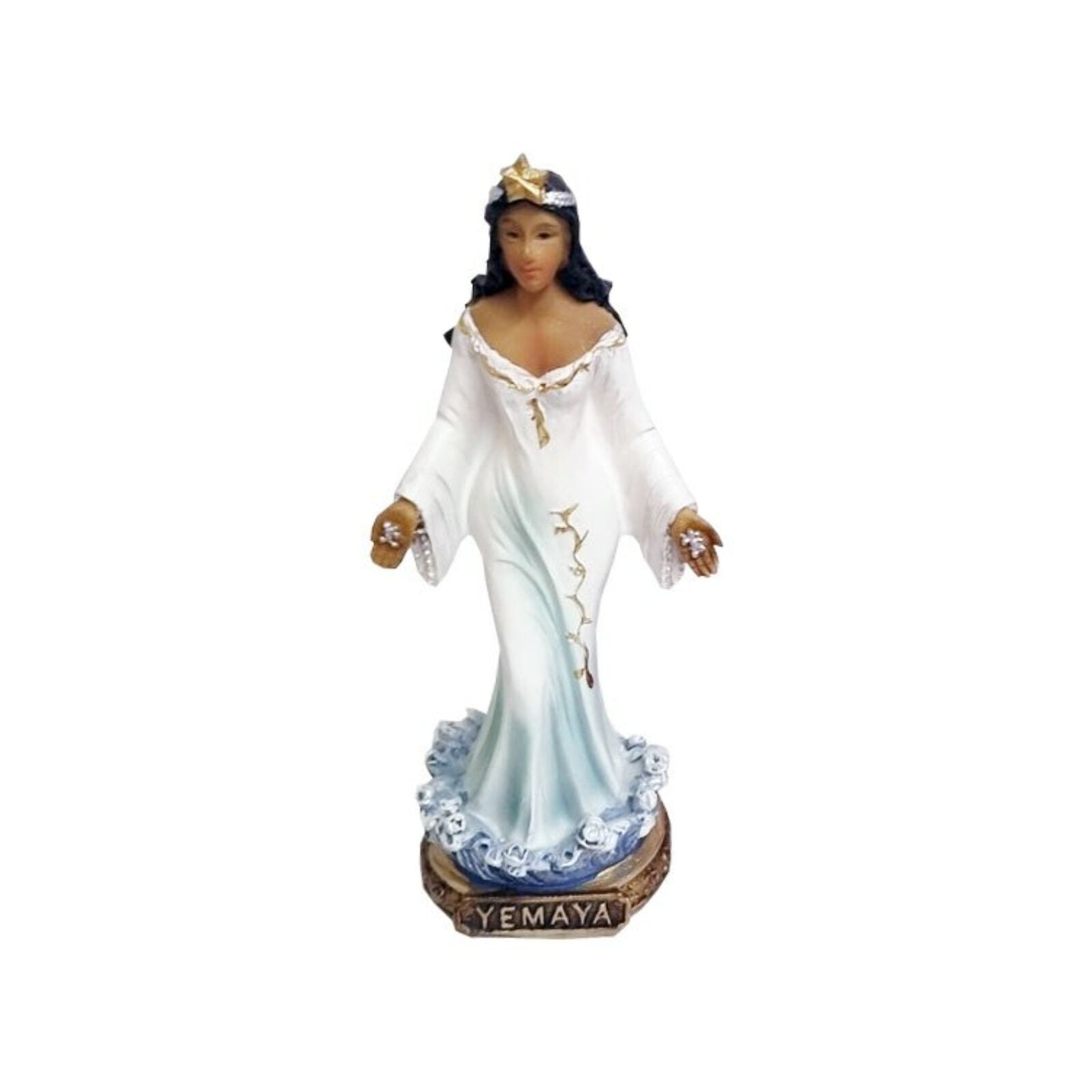 Yemaya Statue, White 5"